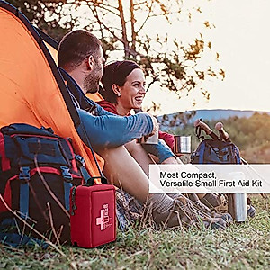 [New Upgrade] Professional First Aid Kits, First Aid Trauma Kit with Labelled Compartments Molle System for Car, Hiking, Backpacking, Camping, Traveling, and Cycling