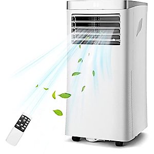 PETSITE Portable Air Conditioner, 8000 BTU AC Cooling Unit with Remote Control, 3-in-1 Air Conditioners with Dehumidifying, Fan & Air Cooler Function, Cools Up to 230 sq.ft