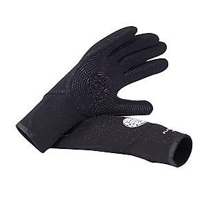 Rip Curl Flashbomb 3/2mm 5 Finger Glove WGLYCF - Black Size - XL