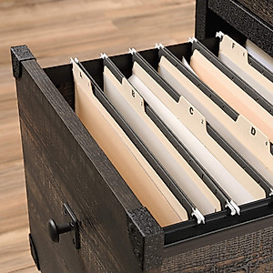 Sauder Steel River File Pedestal, L: 20.87" x W: 23.86" x H: 26.58", Carbon Oak Finish