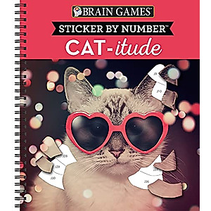 Brain Games - Sticker by Number: Cat-itude