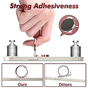 Cell Phone Ring Holder, Finger Ring Stand, 360 Degree Rotation Finger Ring Kickstand, Metal Grip Holder for Most Smart Phones, iPhone, Samsung, LG, Sony,(Blue)