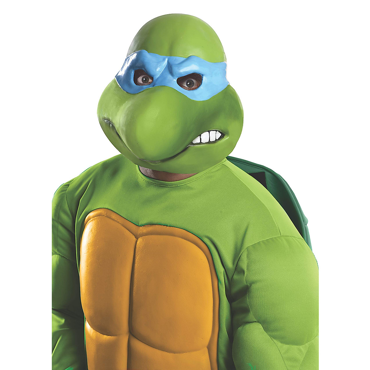 Rubie's Men's Teenage Mutant Ninja Turtles Adult Leonardo 3/4 Mask, Green, One Size