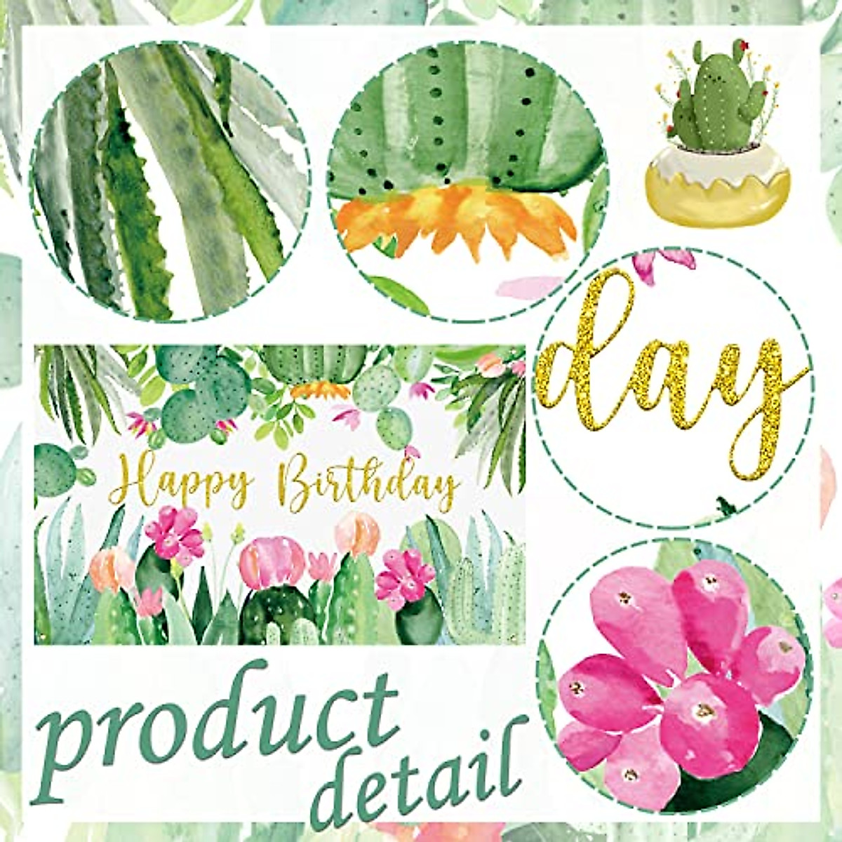 Cactus Party Backdrop Cactus Birthday Backdrop Cactus Party Decorations Cactus Decoration for Tropical Party Decorations Cactus Party Cactus Birthday Party Backdrop Supplies