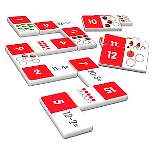 Junior Learning Dominoes Subtraction White 7.8 H x 4.7 L x 1.5 W