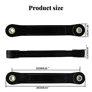 Wrench Extender Non-Swivel Leveraging Ratchet Socket Wrench Tool with 2 Adapters Universal Wrench Combination Car Repair Tight 3/8 and 1/4 Adapter