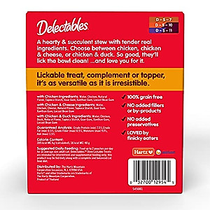 Delectables Non-Seafood Stew Lickable Wet Cat Treats, Variety Pack, 1.4 Ounce (Pack of 12)