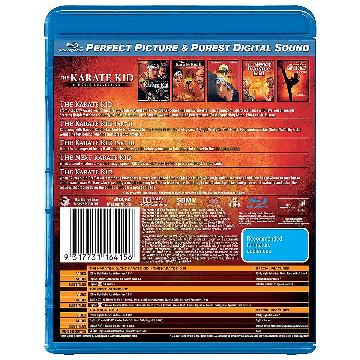 The Karate Kid 5-Movie Collection (The Karate Kid / The Karate Kid (Part 2) / The Karate Kid (Part 3) / The Next Karate Kid / Karate Kid)