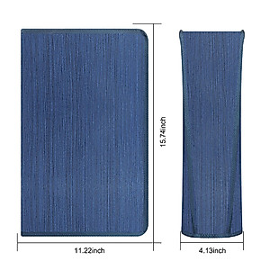 MASiKEN Universal Cover for PS5 Console, Dust Cover Place Upright, Soft Neat Lining Dust Protector for Playstation 5 Digital and Disc Version, Precision Cut Easy Access Cable Port (Blue)