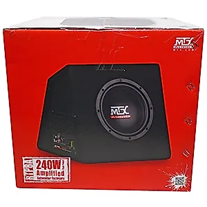 MTX AUDIO RTP8A 8" 120W Car Loaded Subwoofer Enclosure Amplified Box Vented