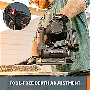 Worx Nitro 20V Power Share 3/8” Cordless Crown Stapler with Air Impact Technology - WX843L.9 (Tool Only)