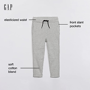 GAP Baby Boys Performance Pull-on Joggers Casual Pants, Light Heather Grey B08, 3T US