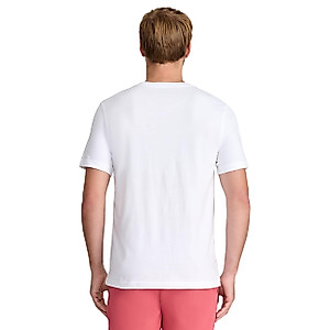 IZOD Men's Saltwater Soft Wash Pocket Crew T-Shirt, Bright White, X-Large