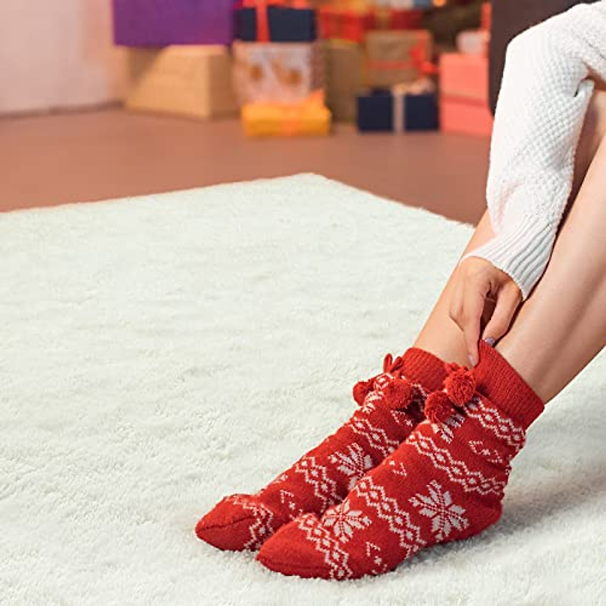 Andecor Soft Fluffy Bedroom Rugs, 8 x 10 Feet Indoor Shaggy Plush Area Rug for Boys Girls Kids Baby College Dorm Living Room Home Decor Floor Carpet, Cream White