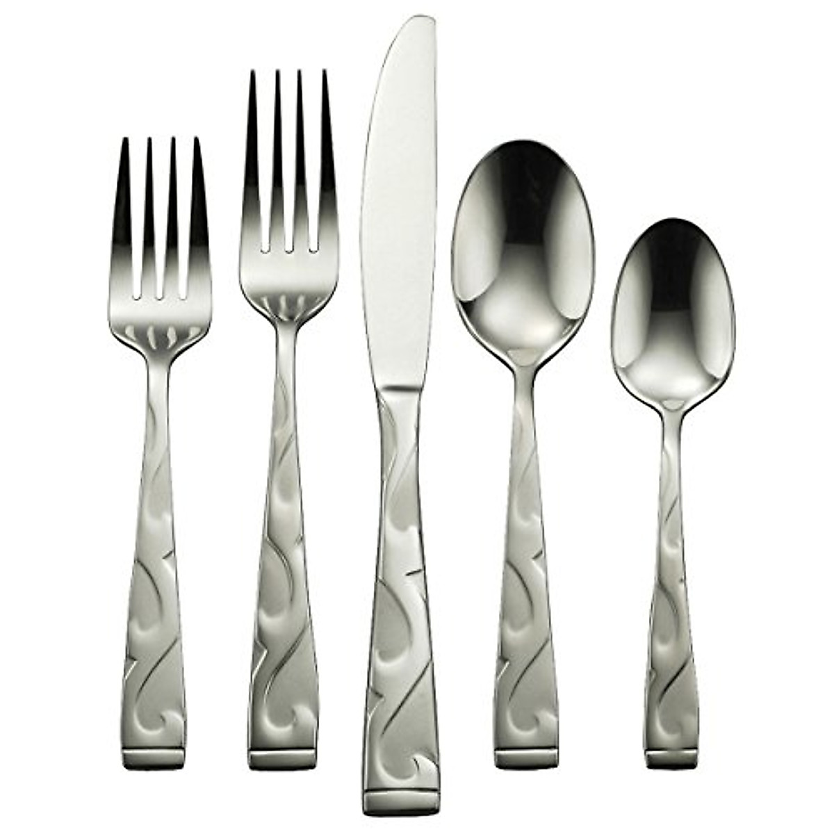Oneida Tuscany 45-Piece Flatware Set, Service for 8, Silver