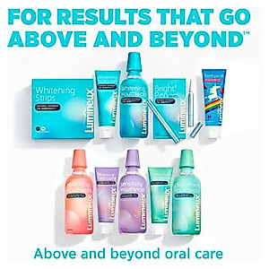 Lumineux Teeth Whitening Toothpaste 2 Pack Peroxide Free Enamel Safe for Sensitive Whiter Teeth, Fluoride Free, No Alcohol, Artificial Colors, SLS Free Dentist Formulated - 3.75 Oz