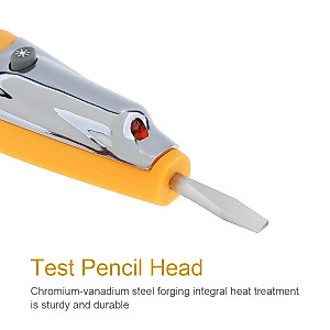 Smgda Digital Voltage Circuit Tester Pen 12V-220V DC & AC Voltage Detector NO Battery Intelligent Induction Electroprobe with LED Light for Home Repair and Detection