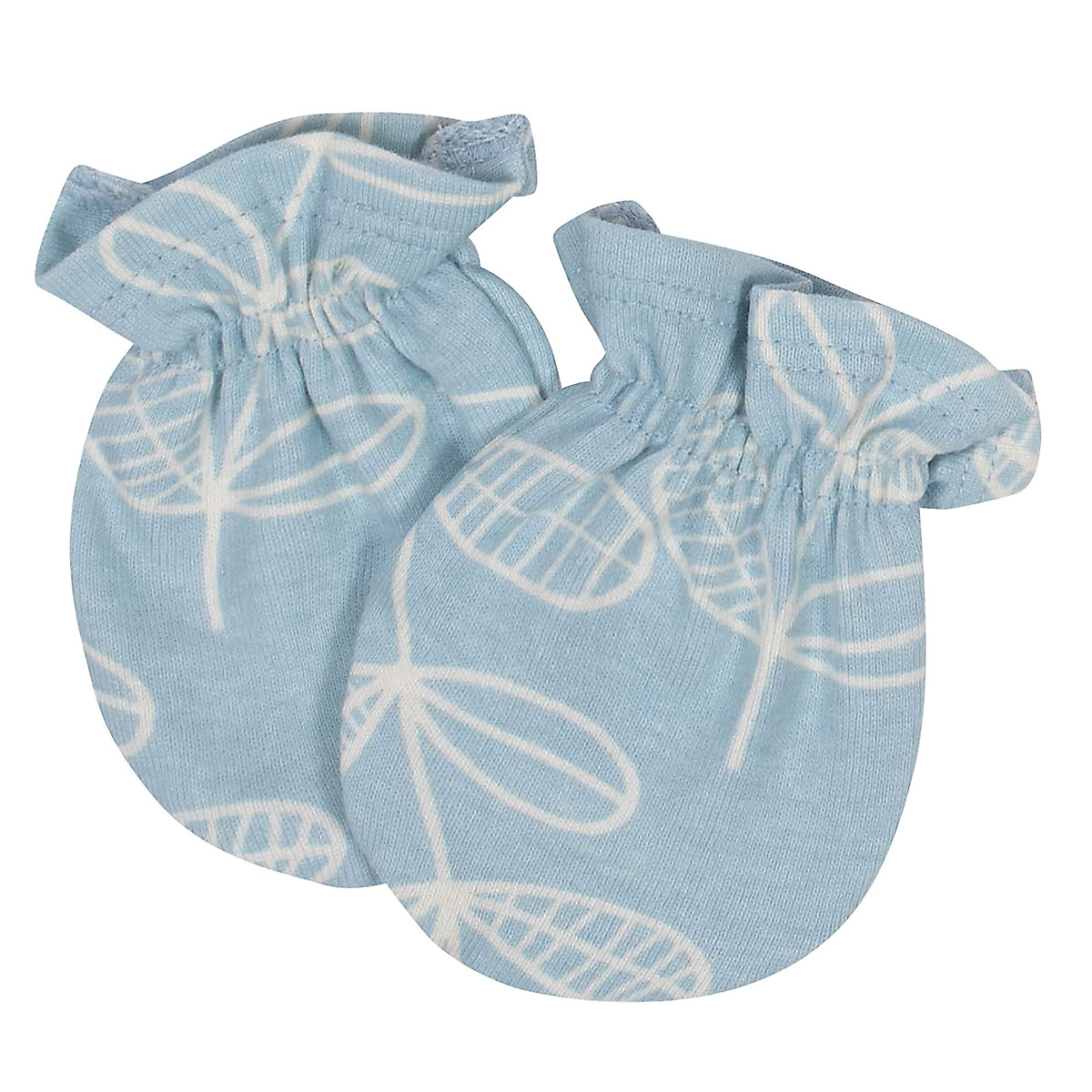 Grow by Gerber Baby Girls 4-Pack Mittens, IVORY,YELLOW,BLUE,PEACH PINK, 0-3 Months