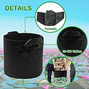 Lily Plant Pots for Pond, 6Pack Aquatic Pond Planter for Pond, Durable Breathe Reusable Fabric Plant Pots for Aquatic Plants, Potato, Carrot, Onion, Flower