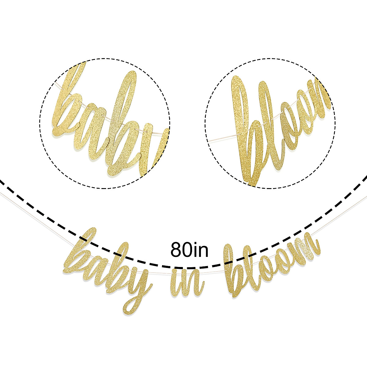 Baby in Bloom Banner - Baby in Bloom Shower, Baby Shower Decorations, Floral Theme Baby Shower Decorations, Flower Baby Shower Banner