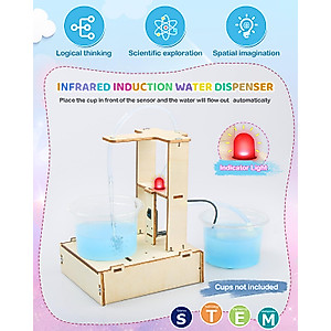 Poraxy STEM Science Kits for Kids Ages 8-10-12, 5 Set 3D Wooden Puzzles, Toys for Ages 8-13, DIY Educational Science Building Kits Crafts, Birthday Gifts for Boys and Girls 8 9 10 11 12 13 Year Old