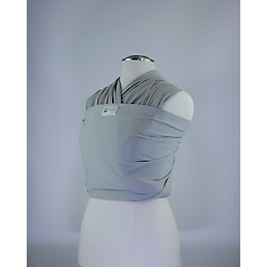 Everyday Wrap Baby Carrier by Beachfront Baby, Boardwalk Gray, one Size, Made with Repreve (Recycled Water Bottles), Water-Friendly, Moisture-Wicking