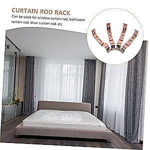 Garneck 16 Pcs Curtain Rod Holder Shower Curtain Hangers Heavy Duty Hangers Ceiling Hanging Hook Shower Curtain Bracket Curtain Bracket Hooks Curtain Hook Holders Curtain Accessories Red