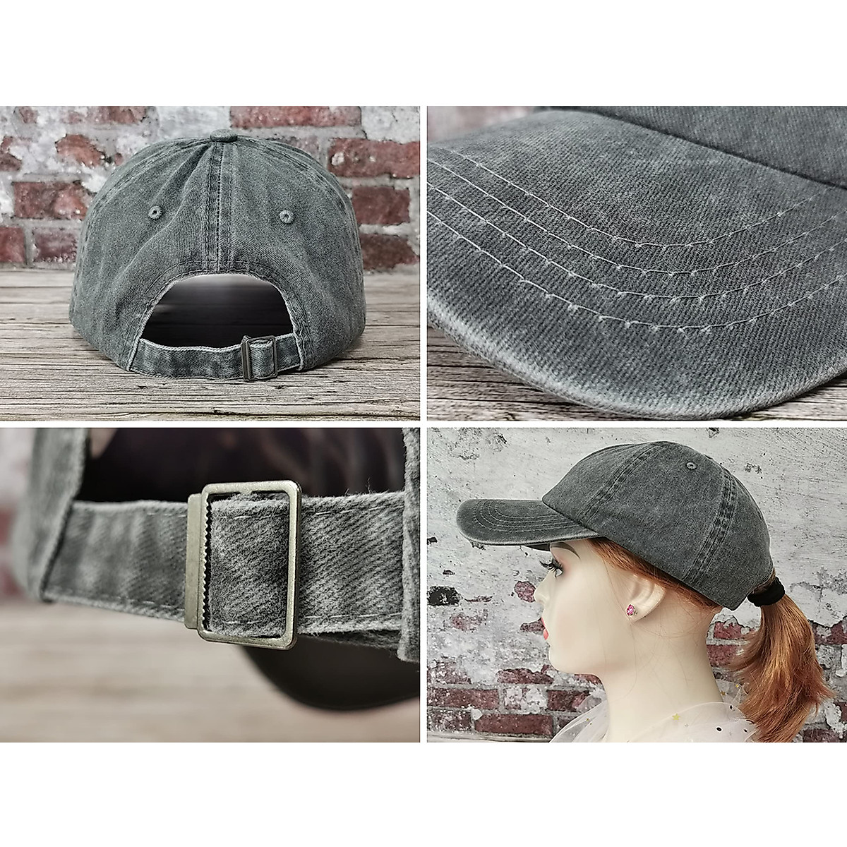 Hepandy California Bear Baseball Hat for Women Men Kids, Washed Dark Gray Cali State Flag Embroidery Snapback Hat Unisex Dad Hat Trucker Hats