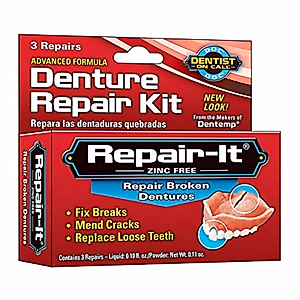 D.O.C. Repair-It Advanced Formula Denture Repair Kit 3 ea (Pack of 6)