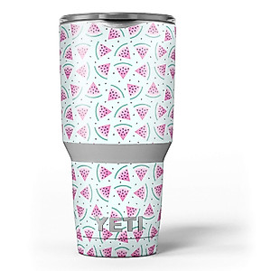 Design Skinz Digital Paper - Watermelon Cocktail-09 - Skin Decal Vinyl Wrap Kit Compatible with The Yeti Rambler Cooler Tumbler Cups