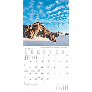 Alpen 2024 - Brochure Calendar 30 x 30 cm (30 x 60 Open) - Calendar with Space for Notes - The Alps - Picture Calendar - Wall Planner - Nature Calendar
