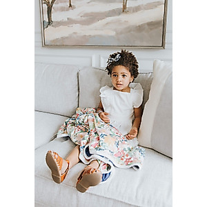 Copper Pearl Three-Layer Baby Blanket: Soft Baby Quilts for Boys and Girls | Breathable, Cozy, Toddler Blanket | Baby Quilt for Newborns | 46x46 Premium Polyester/Rayon | Lark