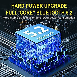 Wireless Bluetooth Headset, Low Latency, Active Noise Reduction, with LED Display Charging Case, 2000mah Large Capacity Charging Box, Can Charge The Phone, for Sport, Gaming