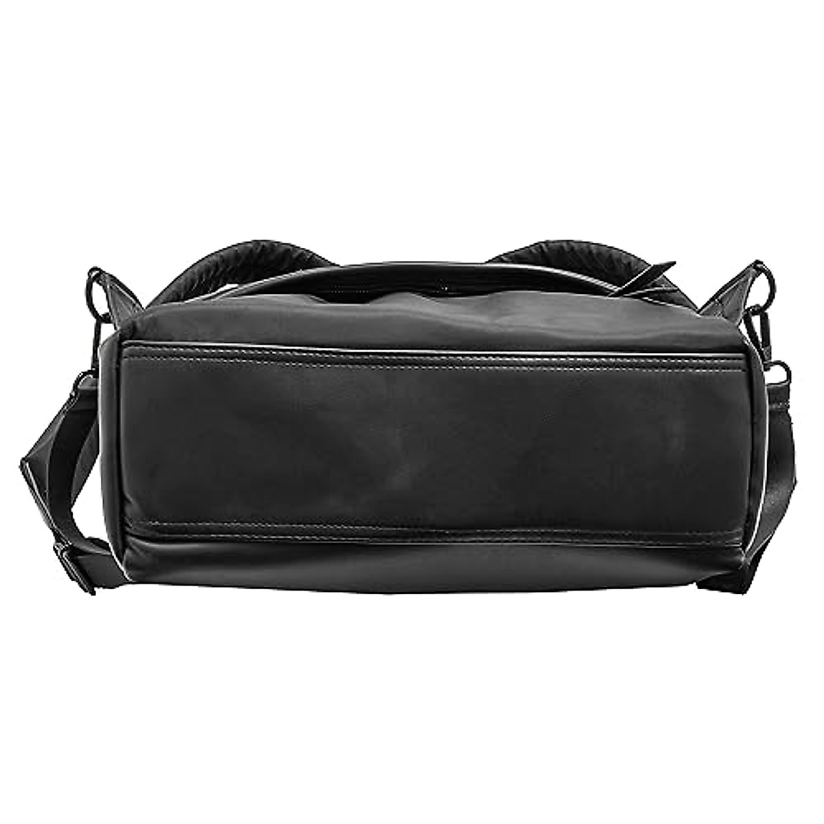 Joan & David Casual Sport Nylon 18" Convertible Workbook Backpack, Shopper Tote, Luggage Strap, Bottle Holder and Adjustable Back Straps with TSA Approved Bottles for Daily Use Travel Work Bag (Black)