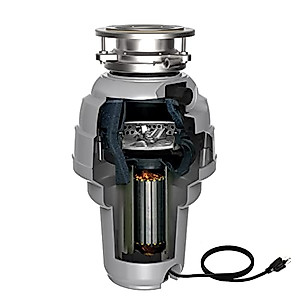 American Standard 10-US-ASD-1250 Premium Garbage Disposal with 3-Bolt Mount System and Odor Protection Processor, Silver