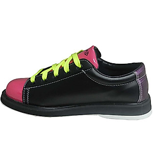 Pyramid Women's Rain Black/Hot Pink/Lime Green Bowling Shoes (9 B(M) US)