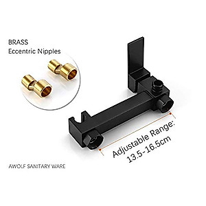 BINCAVIDOU Bidet Faucet Black Hot & Cold Brass Bathroom Bidet Sprayer Set Kids Sprayer Reduces Toilet Paper