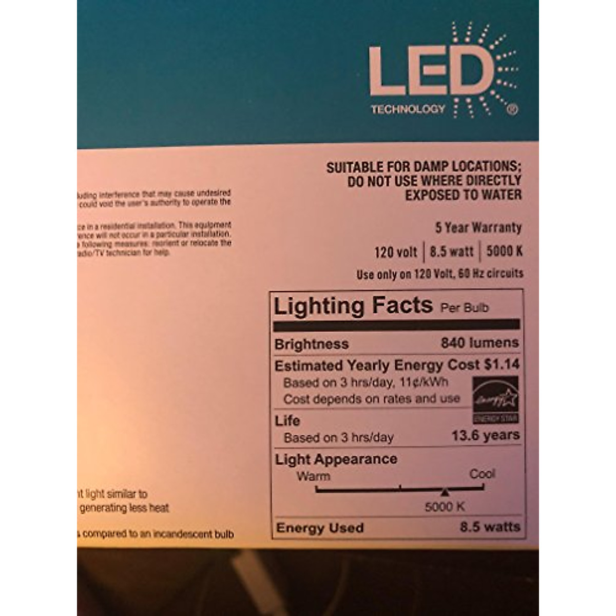 EcoSmart 60-Watt Equivalent A19 Energy Star Non-Dimmable LED Light Bulb, Daylight (8-Pack)