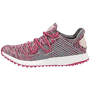 adidas Women's W Crossknit DPR Golf Shoe, Grey/Wild Pink/Screaming Pink, 9 US