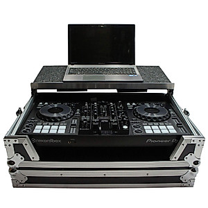 Harmony Audio HCDDJ800WLT1U Flight Glide Laptop Stand DJ 1U Rack Case Compatible with Pioneer DDJ-800