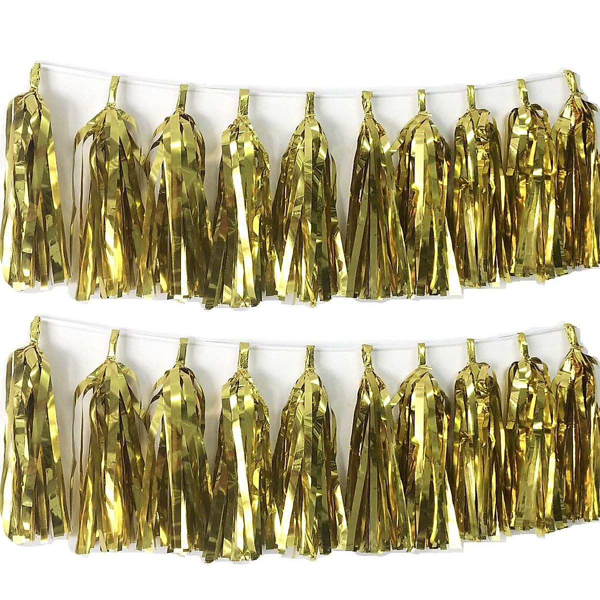 30pcs Paper Tassels Garland Banner Tissue Paper Tassel DIY Hanging Paper Decorations Party Tassel Garland Decor Baby Shower Nursery Wedding Festival Baby Shower Decoration(30, Gold)