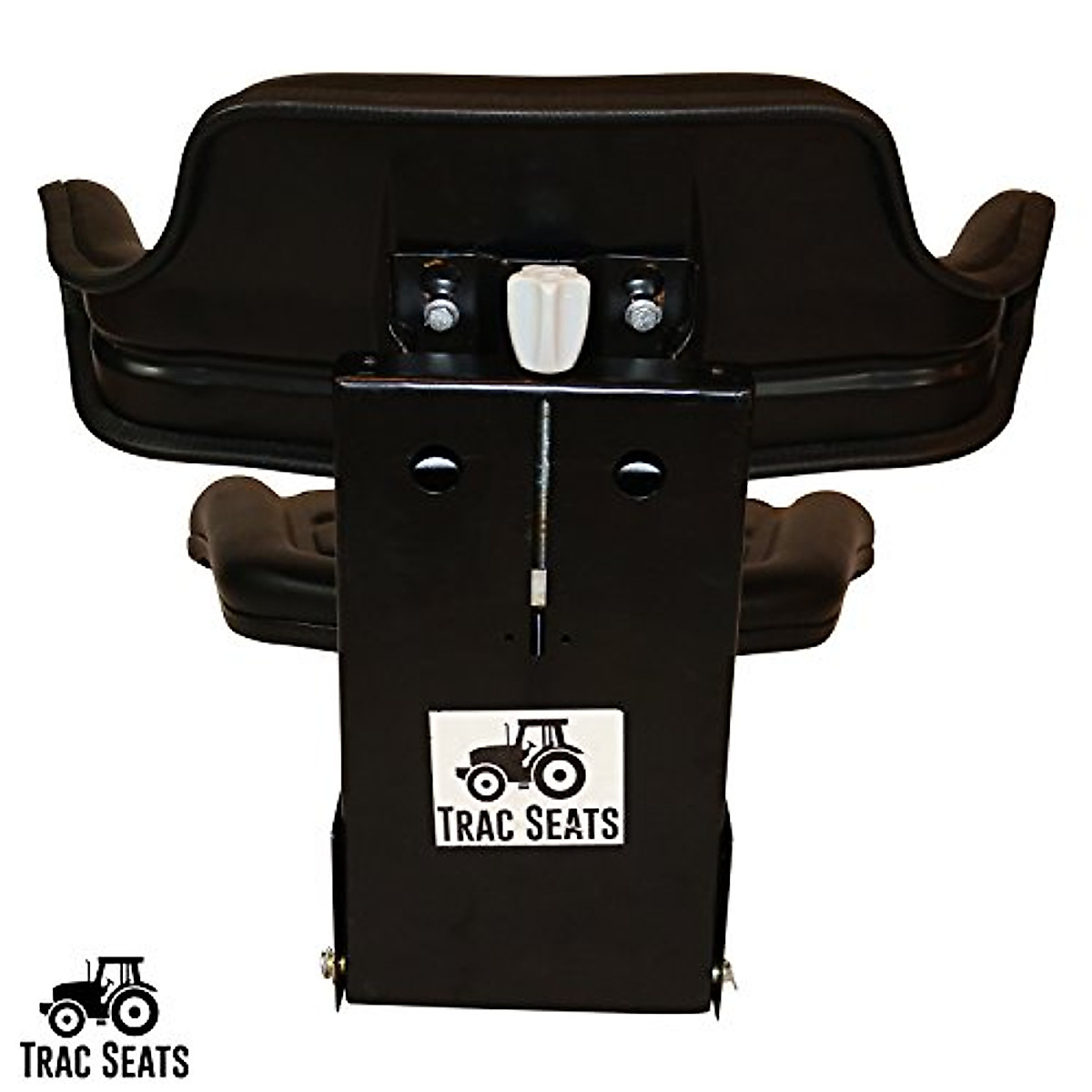 BLACK TRAC SEATS BRAND WAFFLE STYLE UNIVERSAL TRACTOR SUSPENSION SEAT WITH TILT FITS FORD/NEW HOLLAND 2N, 8N, 9N, NAA, JUBILEE (SAME DAY SHIPPING - Delivers in 1-4 Business days)