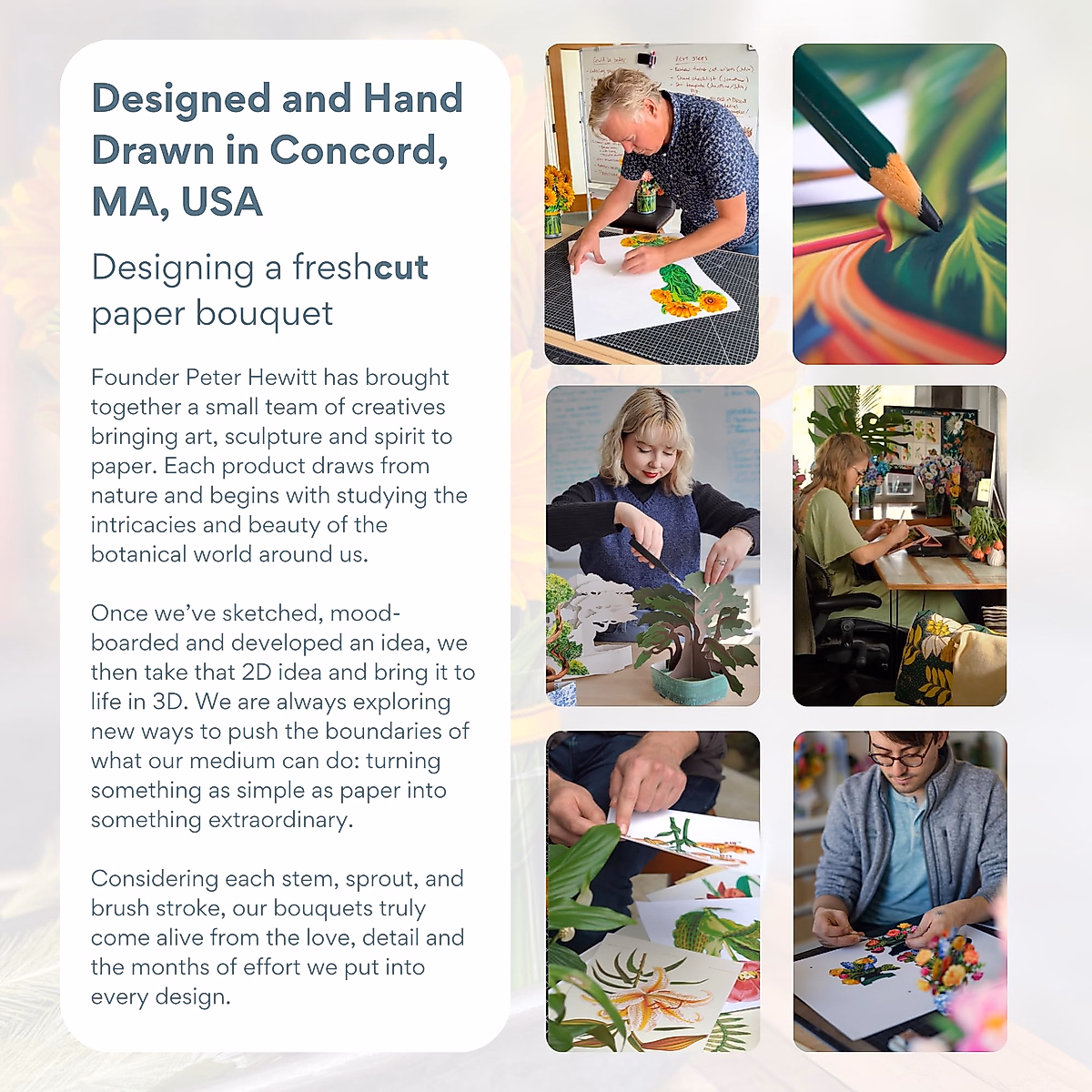 Freshcut Paper Pop Up Cards, Peony Paradise 12 inch Paper Flower Bouquet Greeting Cards with Blank Note Card & Envelope, Birthday Gifts for Women