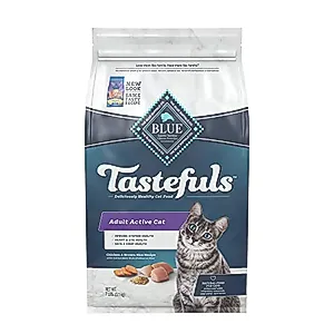 Blue Buffalo Tastefuls Active Natural Adult Dry Cat Food, Chicken 7lb bag