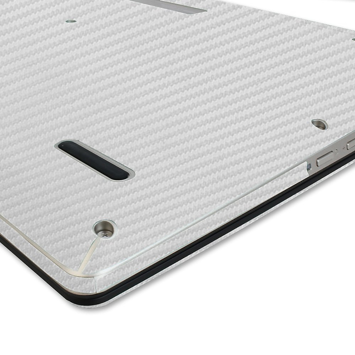 Skinomi Silver Carbon Fiber Full Body Skin Compatible with Toshiba Satellite Radius (2015, 15.6 inch)(Full Coverage) TechSkin with Anti-Bubble Clear Film Screen Protector