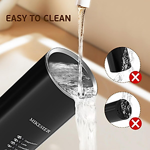 Milk Frother, 4 in 1 Electric Milk Frother and Steamer, Stainless Steel Automatic Hot and Cold Foam Maker with Temperature Control for Coffee, Latte, Hot Chocolate, Cappuccinos, Macchiato, Black