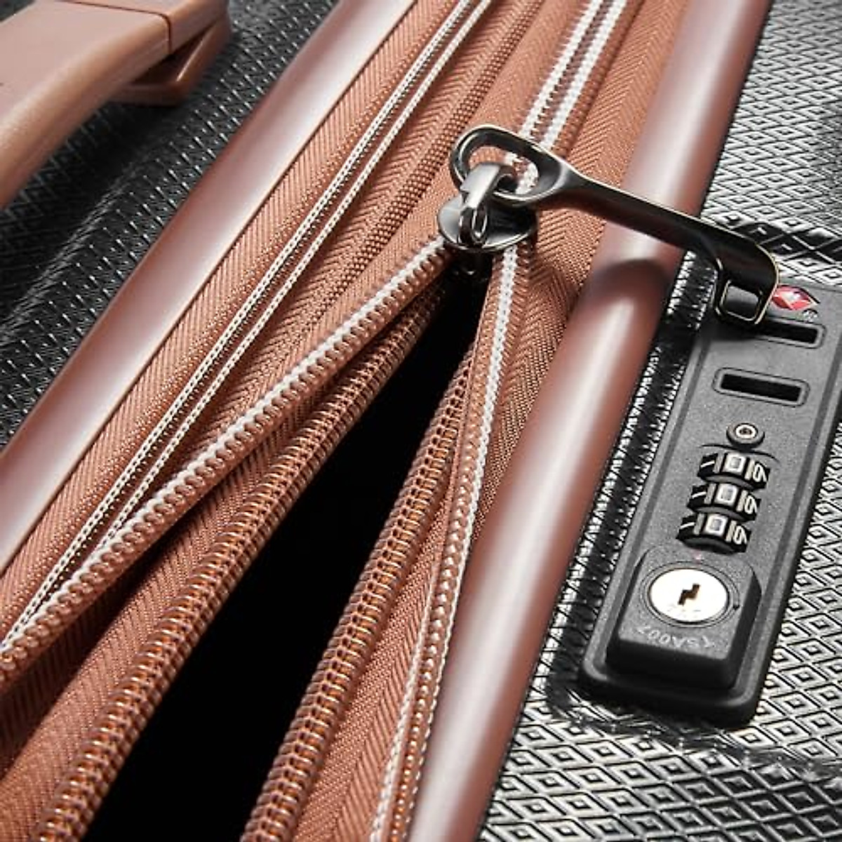 DELSEY PARIS St. Tropez Hardside Expandable Luggage with Spinner Wheels, Black, Carry-on 21 Inch