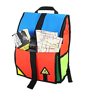 Green Guru Gear Joyride Roll Top Upcycled Made in USA Commuter Backpack