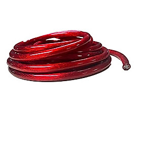 IMC Audio 1/0 Gauge CCA Power Red Wire Cable (15ft Red) Battery Cable Wire, Automotive, Car Audio Speaker Home Stereo System, RV Trailer, Amp Wiring 0 Guage Power Wire Cable 0 Car Audio