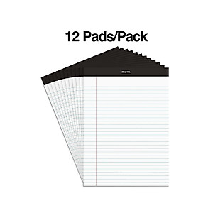 Tru Red 163865 Notepads 8.5-Inch X 11.75-Inch Wide White 50 Sh/Pad 12 Pads/Pk
